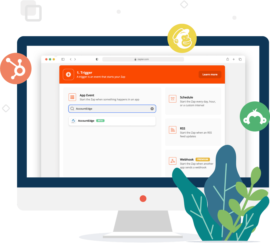 Zapier + AccountEdge Connect